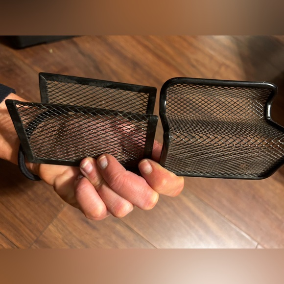Universal | Office | Universal Mesh Metal Business Card Holder Black ...
